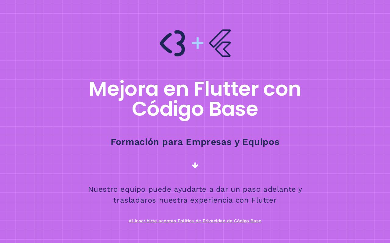 Aprende Flutter con Código Base Aprende Flutter con Código Base